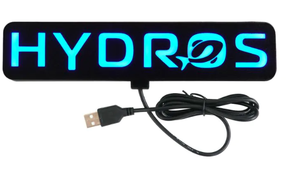 Frag Tags Hydros LED Sign | The Aqua-Arium LLC